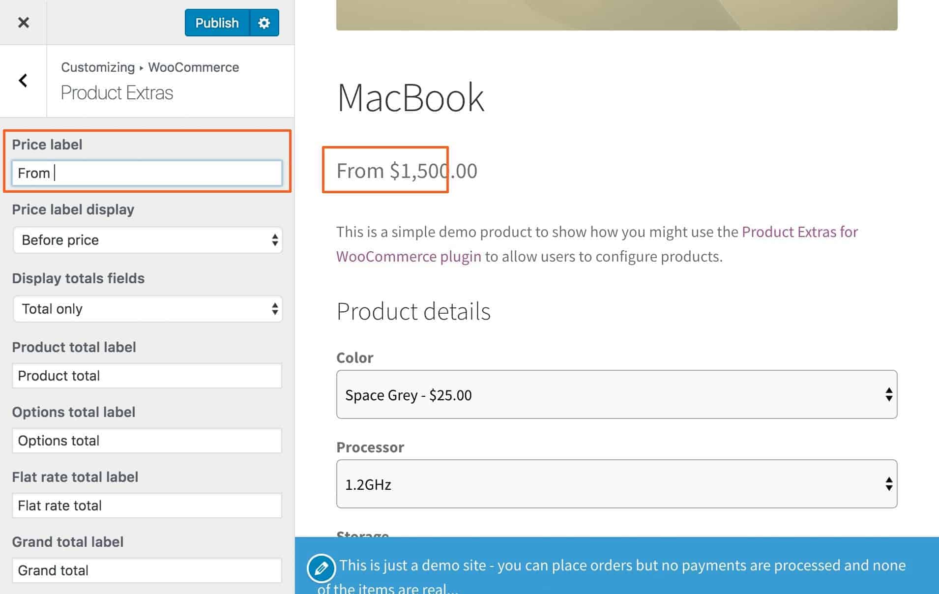 Displaying / hiding prices using Add-Ons Ultimate - Plugin Republic