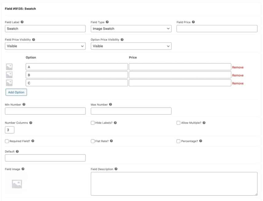 Image swatch fields - Plugin Republic