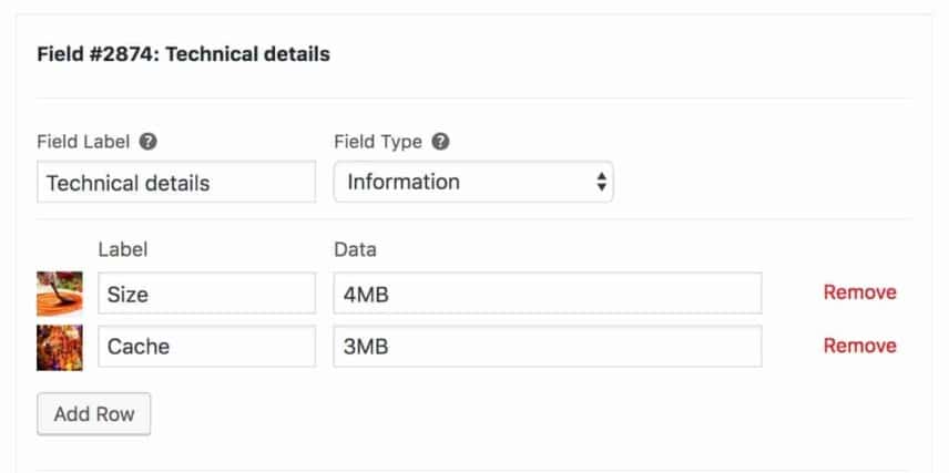 Information fields - Plugin Republic