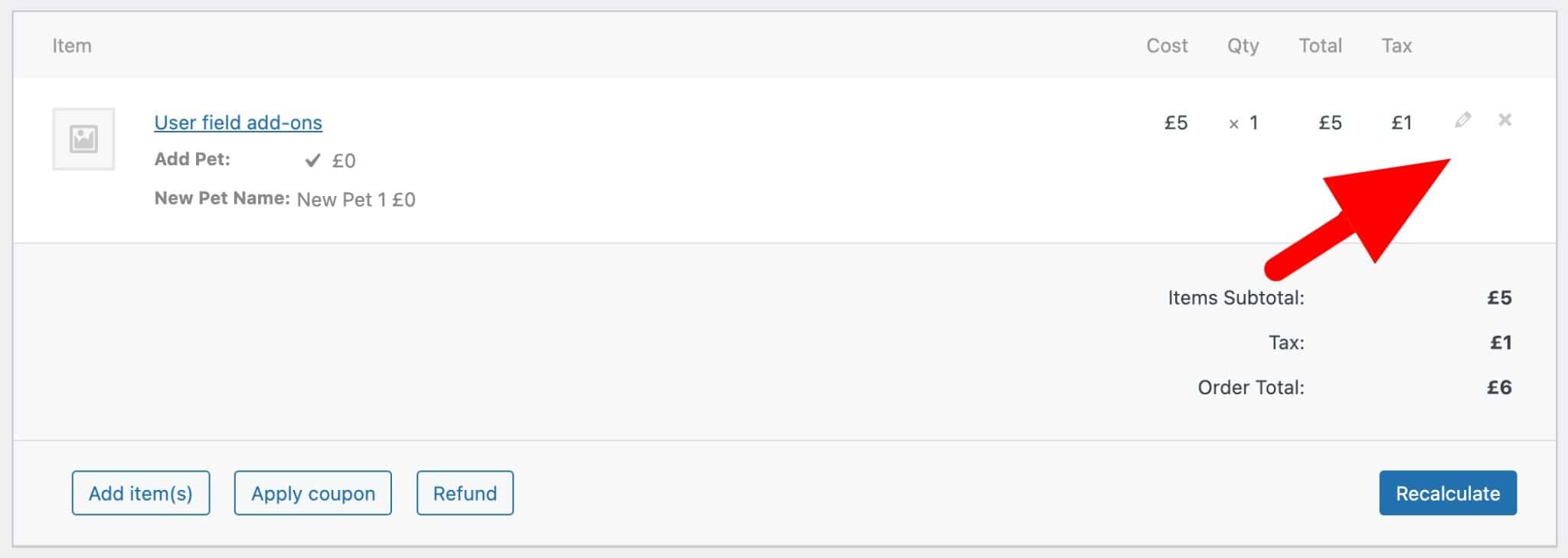 How to edit add-ons in existing orders - Plugin Republic