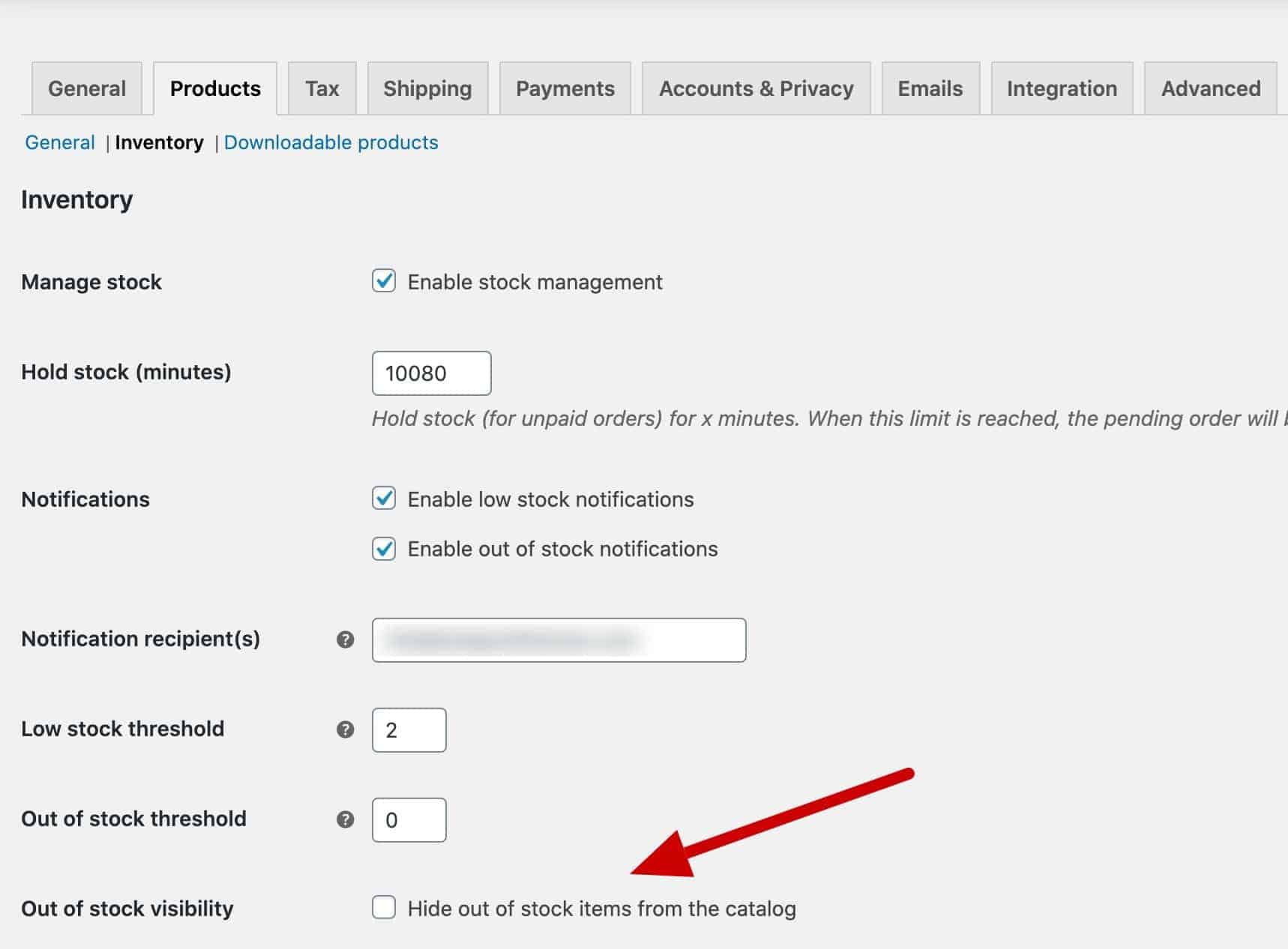 Out of stock variations are hidden - Plugin Republic