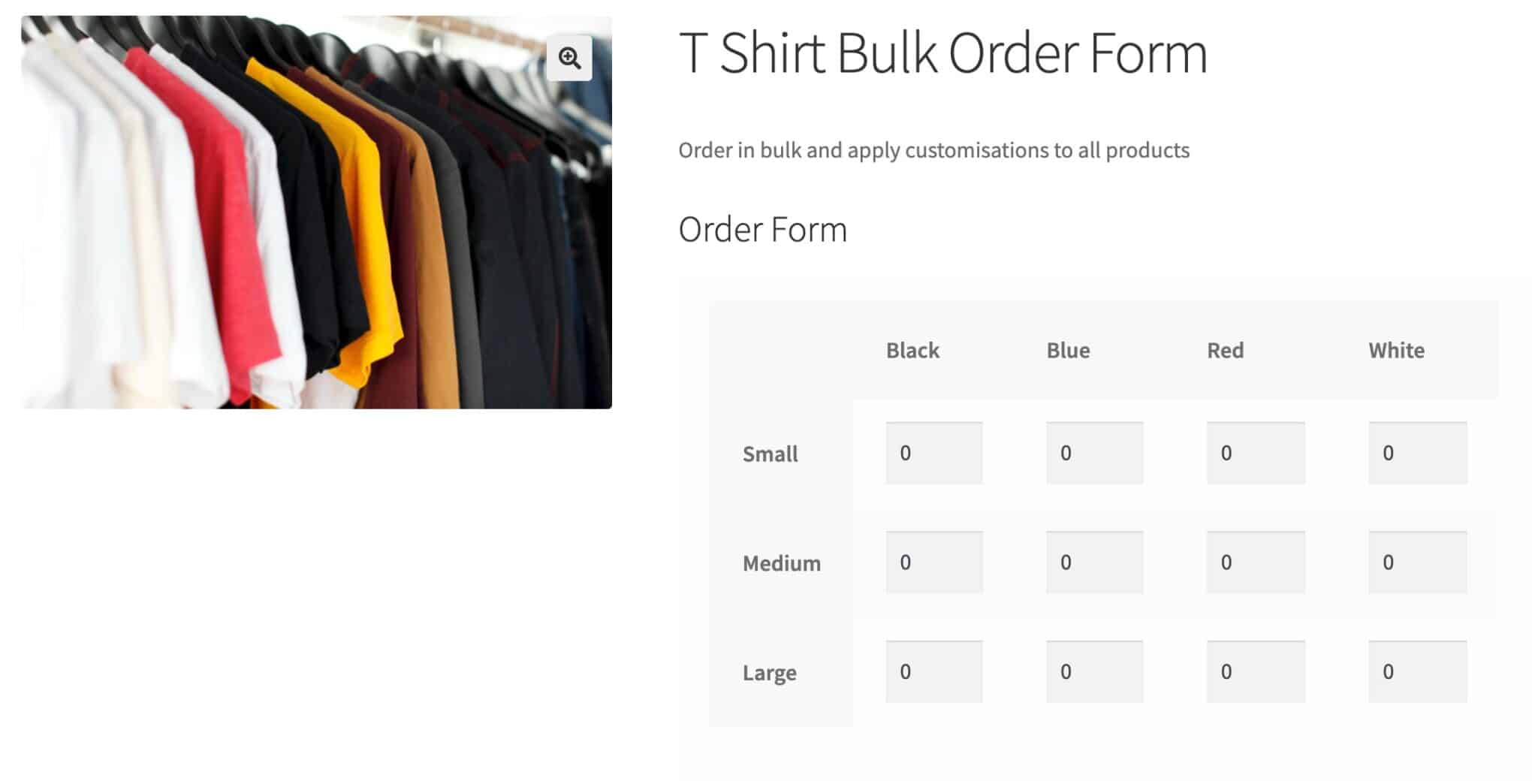How To Create Bulk Variations Forms In Woocommerce