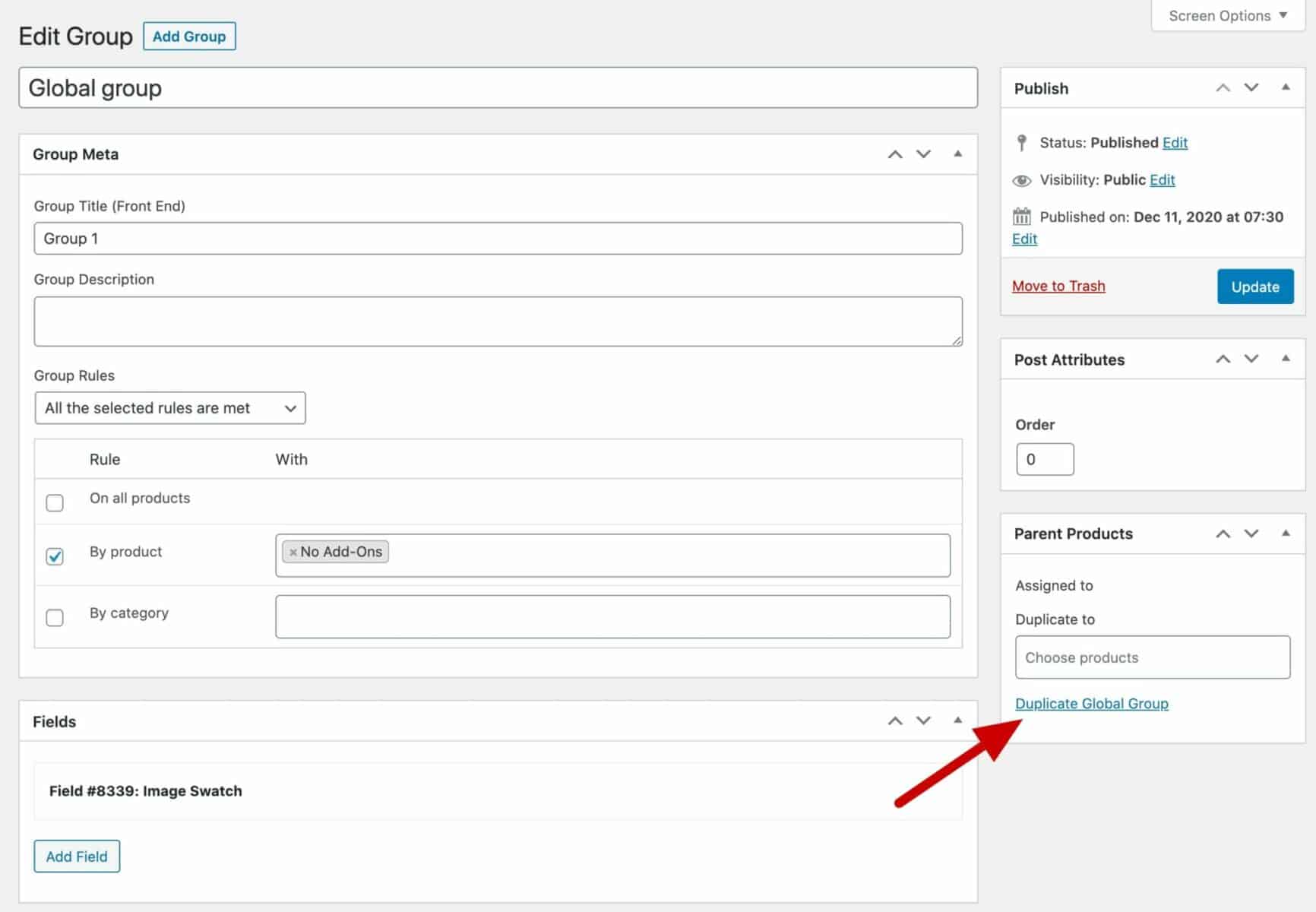 Duplicating global groups - Plugin Republic