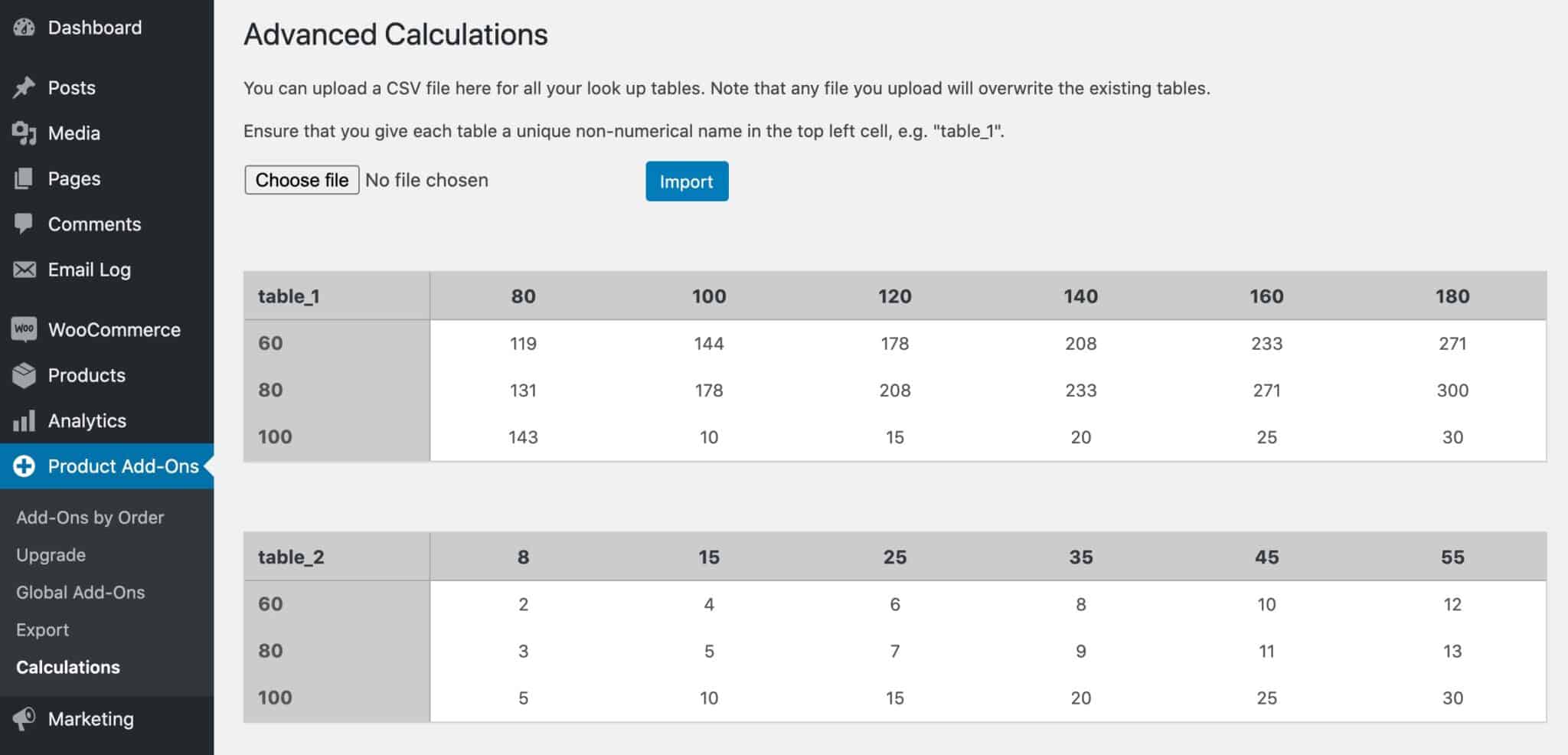 Uploading CSV files to Advanced Calculations - Plugin Republic