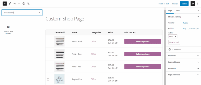 How to create a custom WooCommerce shop page
