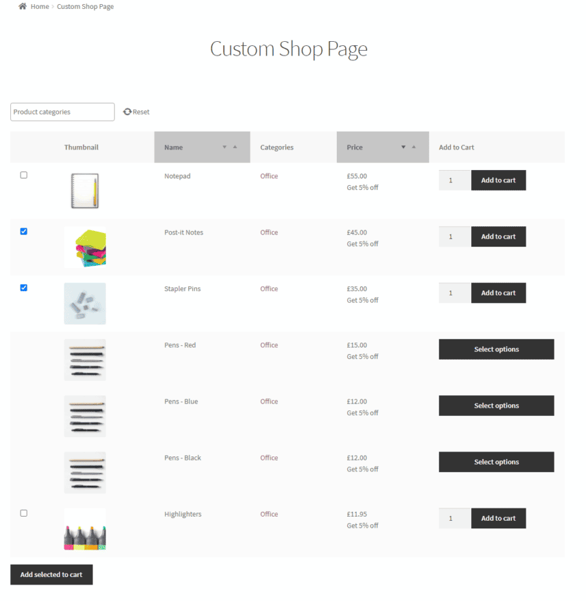 How to create a custom WooCommerce shop page