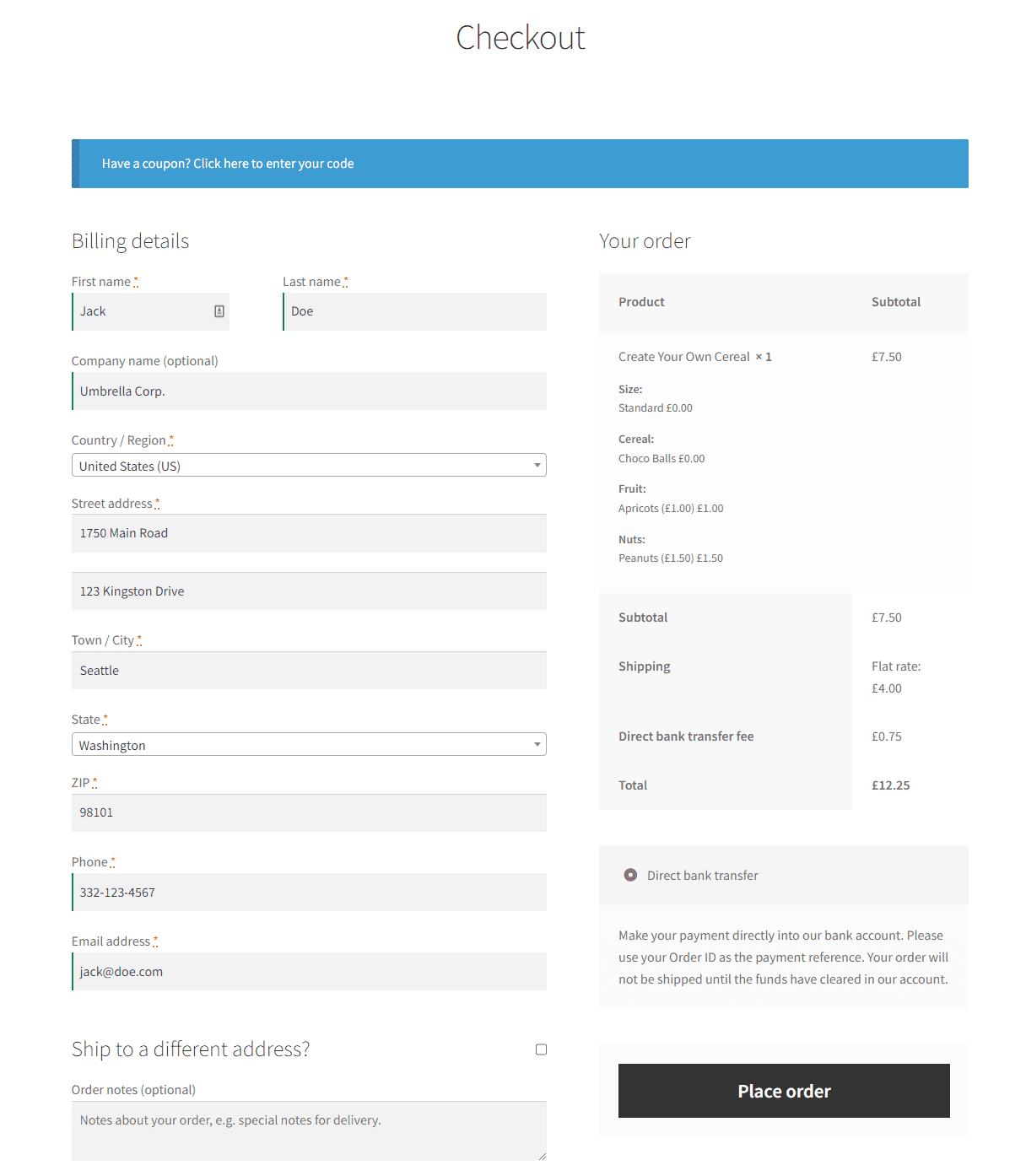 How to dynamically charge extra fees in your WooCommerce checkout