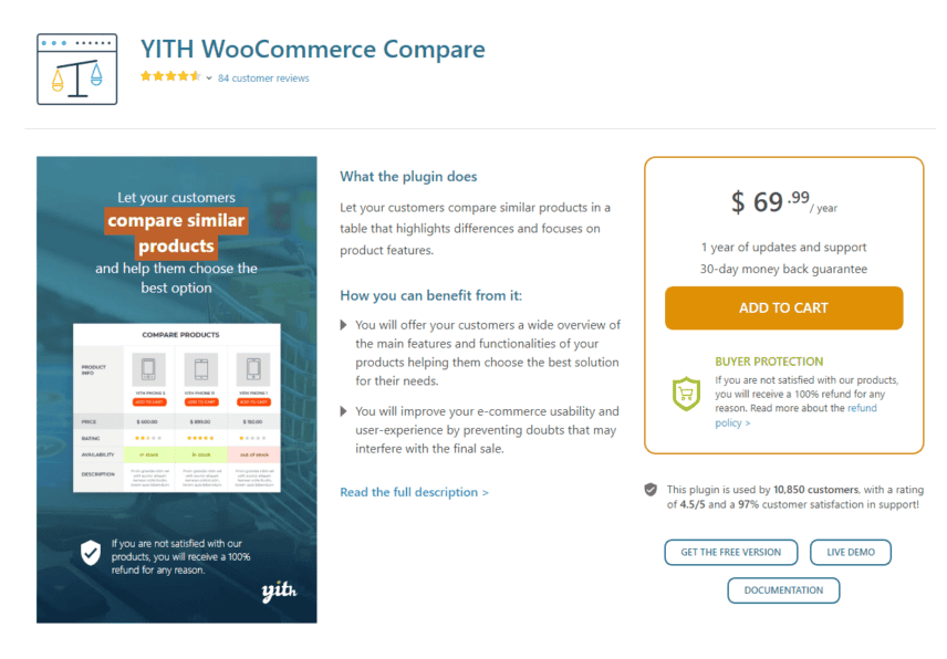 The 7 best plugins for WooCommerce product comparisons
