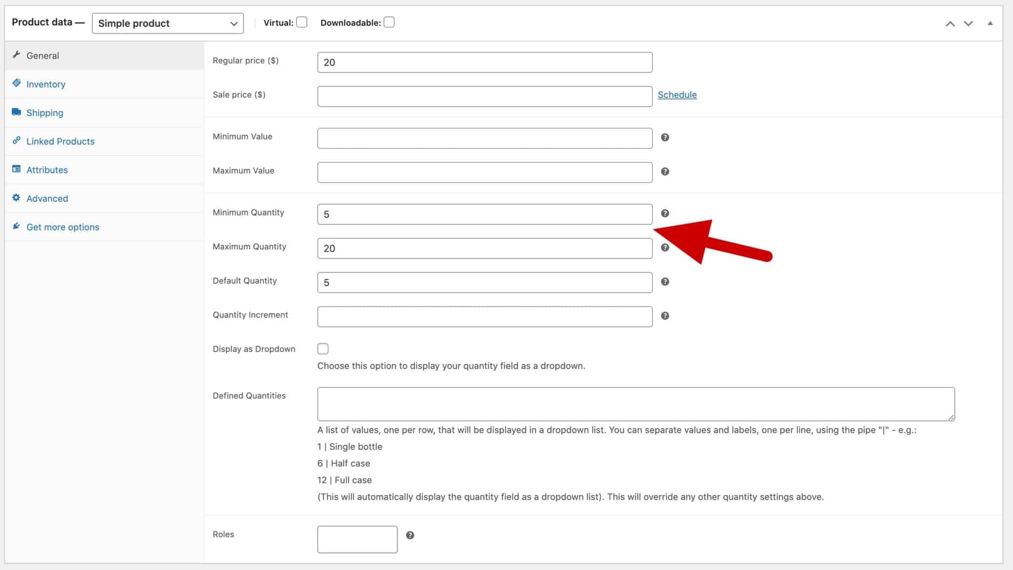How to set the minimum and/or maximum quantity in WooCommerce (+ video)