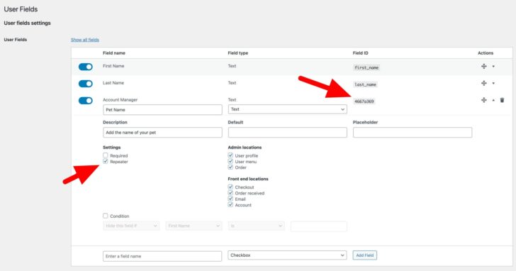 How to pre-populate add-on fields with values from user fields - Plugin Republic