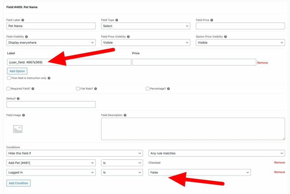 How to pre-populate add-on fields with values from user fields - Plugin Republic