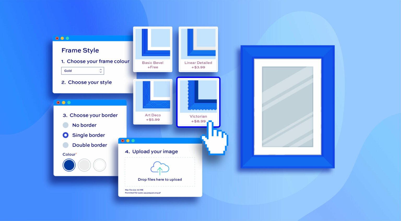 Create custom portrait and framing products in WooCommerce