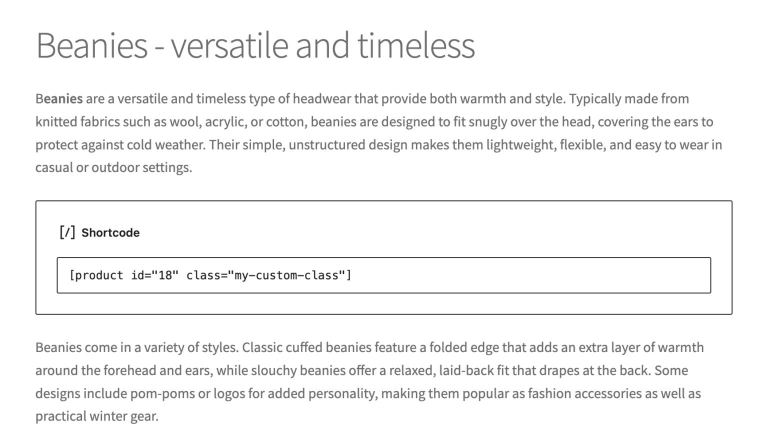 WooCommerce shortcodes: a complete list (+ how to use them)