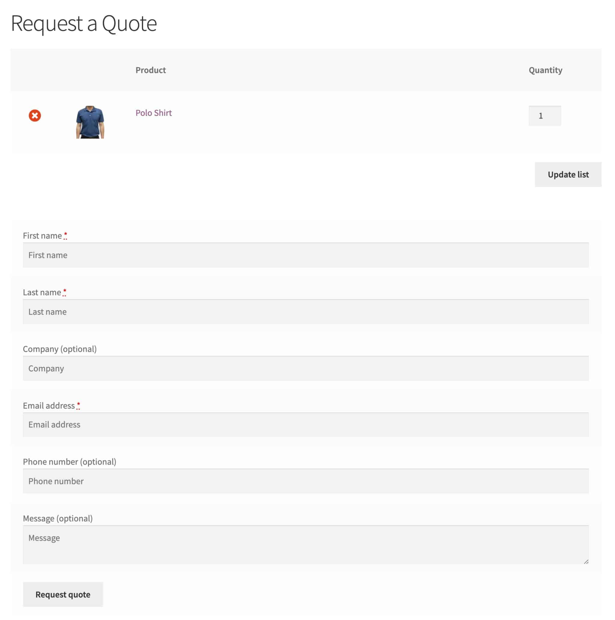 WooCommerce Request a Quote Plugin - Plugin Republic