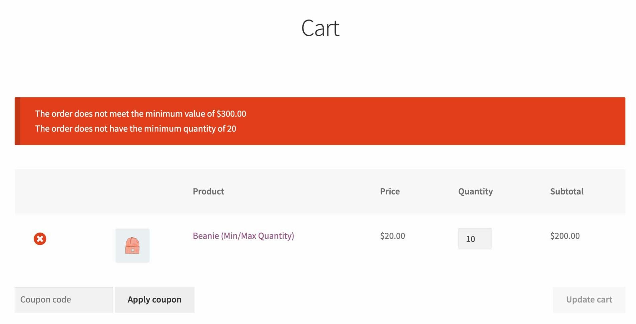 Woocommerce Minimum Maximum Quantity And Order Plugin
