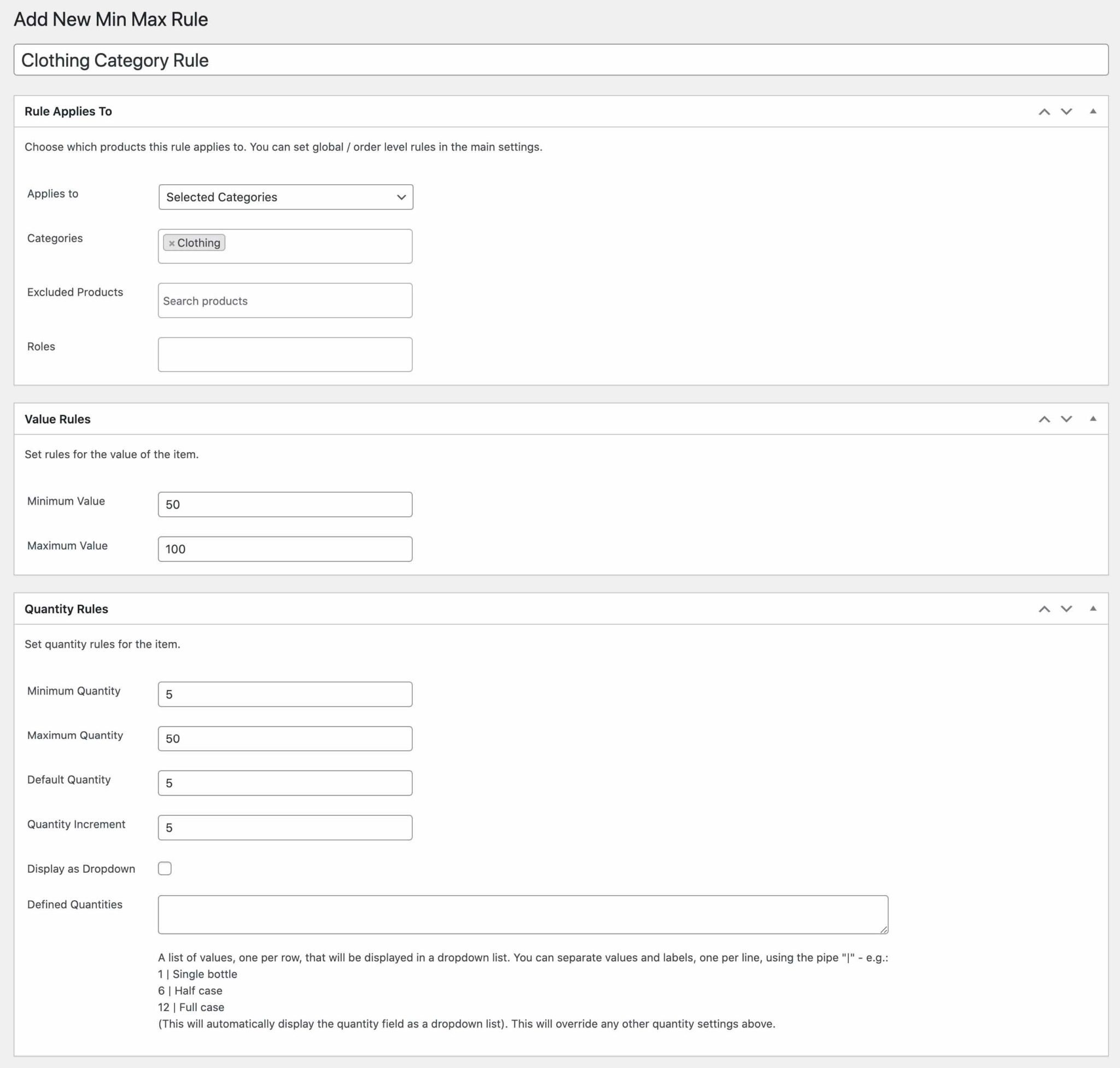 WooCommerce Minimum Maximum Quantity and Order Plugin